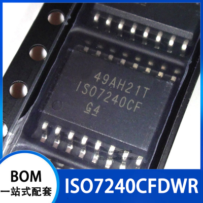 ISO7240CFDWR ISO7240CFDW ISO7240CF 数字隔离器 贴片SOIC-16