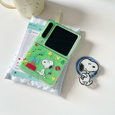 绿色半透史努比华为purax手机壳