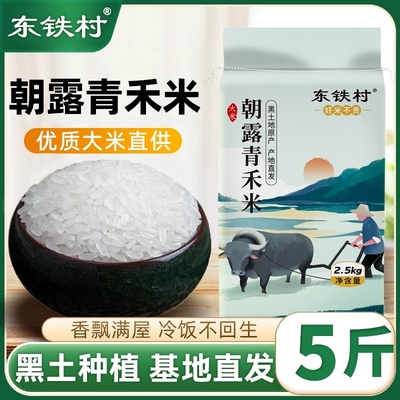 东铁村朝露青禾米香稻大米2.5kg优选黑土地香甜软糯五斤产地直发