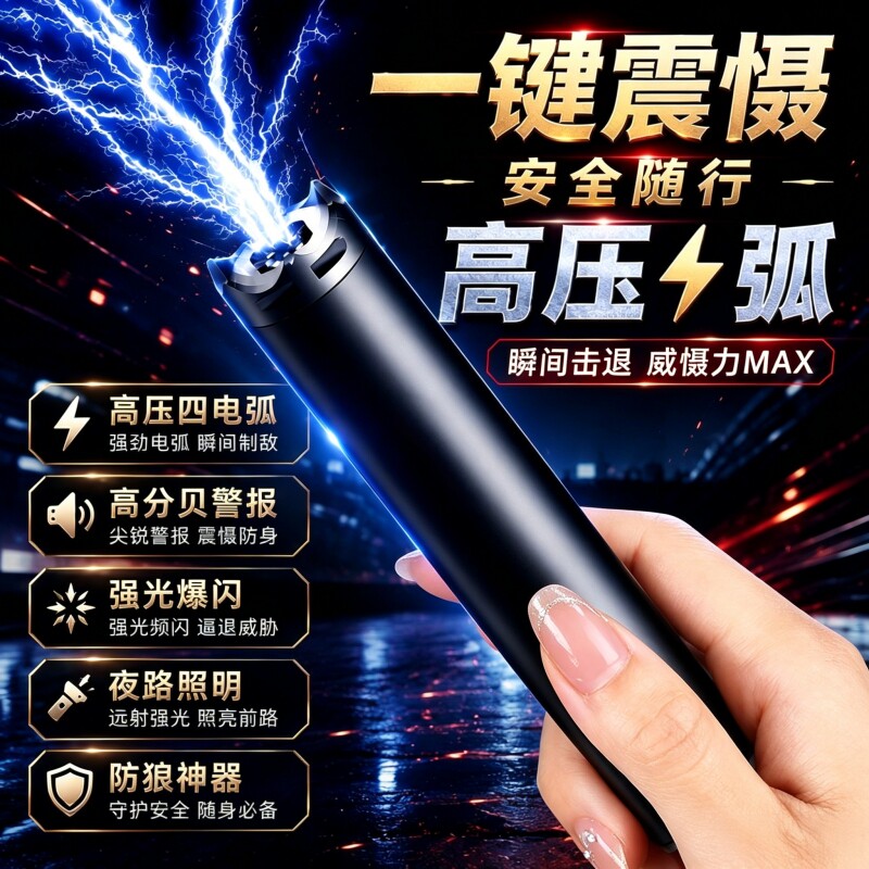 防狼神器随身防坏人女生防身武器工具电弧棍报警器合法棒大功率