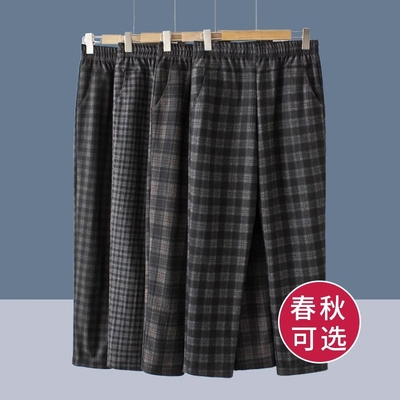 妈妈裤子秋冬款加绒长裤休闲裤