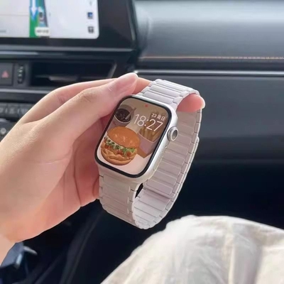 张倩仪同款冰冰鸭适用S10苹果S9手表iwatch11表带applewatch8磁吸硅胶腕带Ultra女款SE运动男S7高级新款夏季