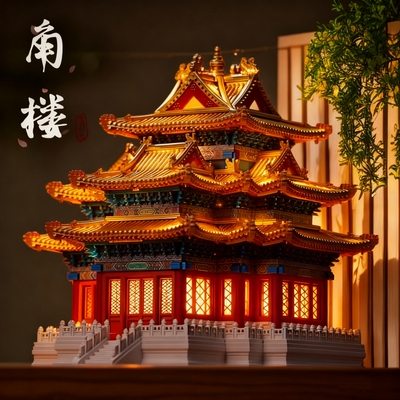 【全网爆款】故宫角楼积木玩具.