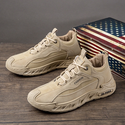 大码男鞋4648工装鞋男秋冬季新款运动休闲鞋加绒保暖棉鞋轻便舒适