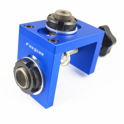 08350木工二合一 三合一打孔定位器 开孔器 圆木榫打孔器木工打孔