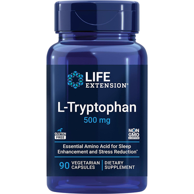 现货Life Extension L-Tryptophan左旋色氨酸 支持健康睡眠与情绪