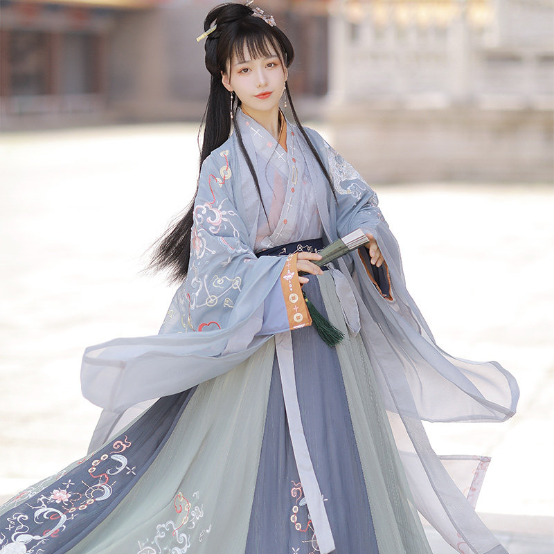 ESTER HSU花瓣立体提花宽松娃娃领连衣裙甜美_虎窝淘