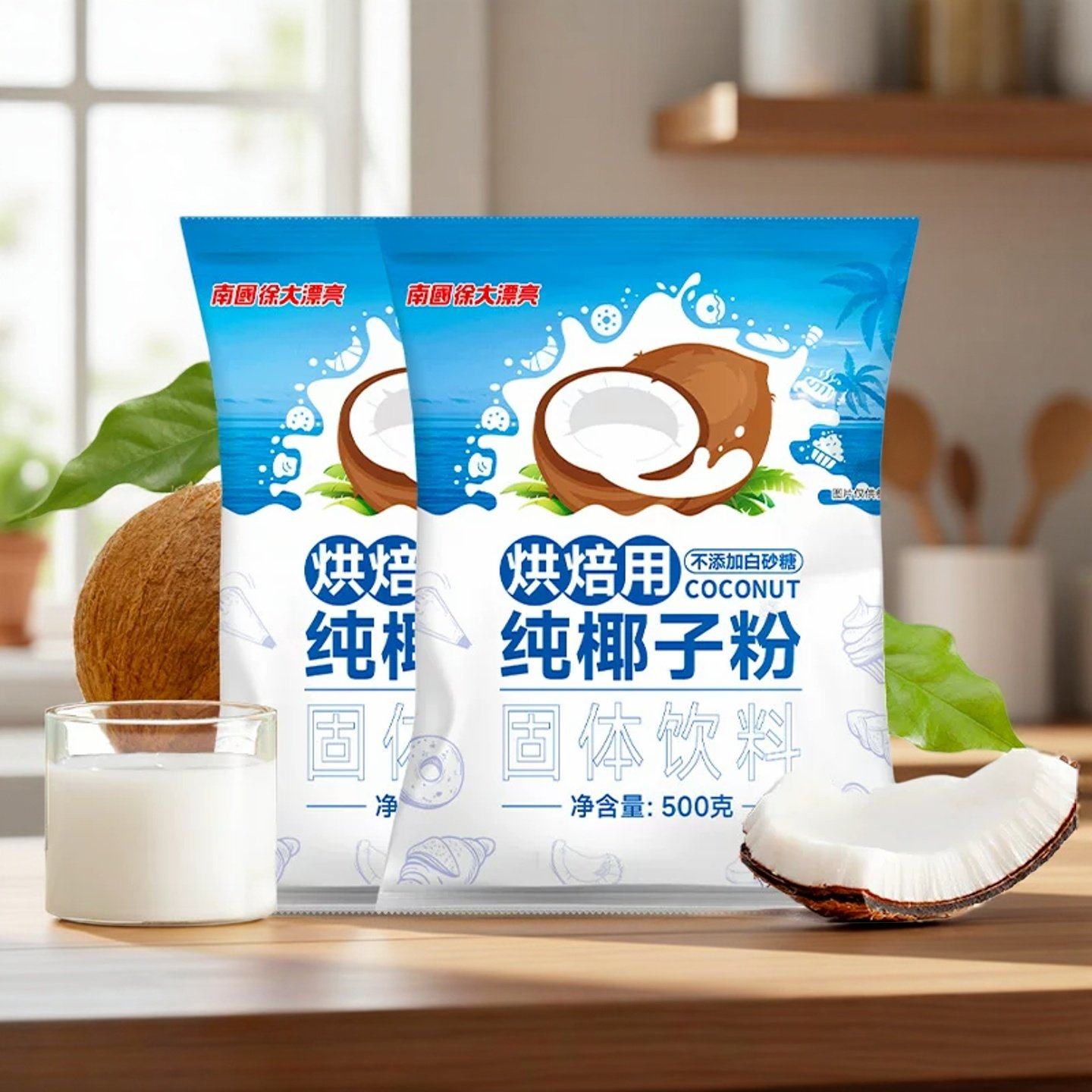 南国纯椰子粉散装0植脂无添加生椰粉商用烘焙奶茶原料海南特产