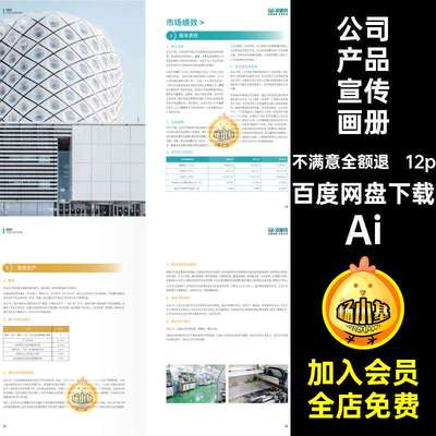 公司产品宣传画册Ai模板AI企业AiAi电子12p12PAi