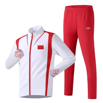 巴黎奥运会中国队领奖服套装体育生出场服男女儿童足球服训练外套