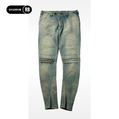 DEVOA修身立体洗水丹宁牛仔裤