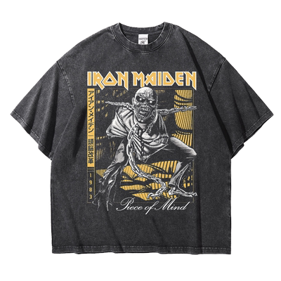 阿美咔叽重磅纯棉圆领落肩T恤