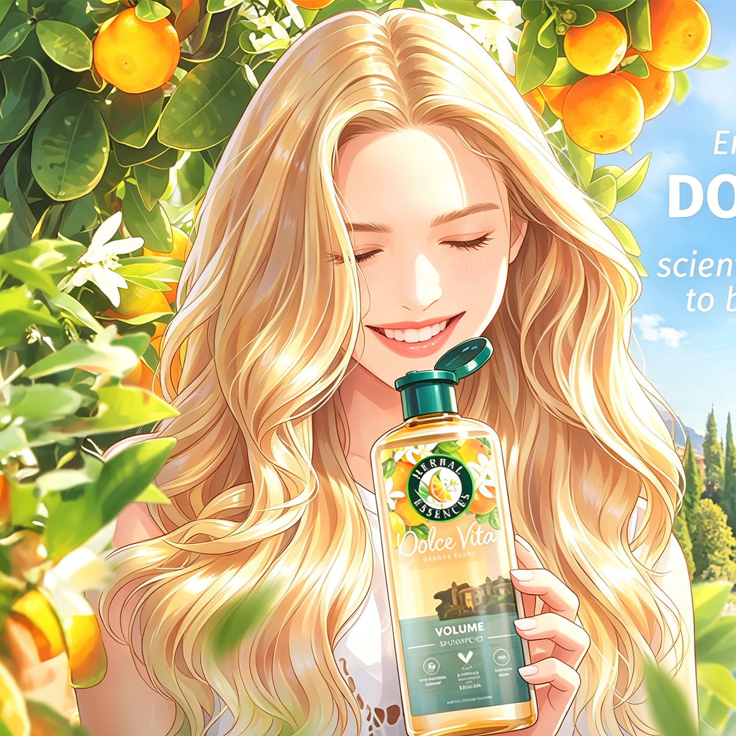 保税区直发 泰国伊卡璐Herbal essences果香香氛洗发水400ml/瓶