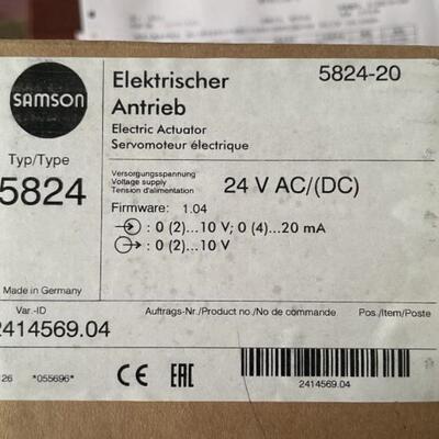 德国SAMSON萨姆森电动执行器5824-20 230V 泡沫执行器黑盒子 现货