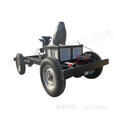 重型电动四轮车底盘大功率彩车花车巡游底盘轻便游览车车架道具车