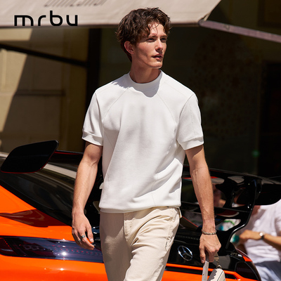 布先生短袖热胆男款圆领时尚线条