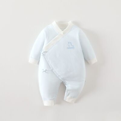 【马年40g】新生儿衣服初生婴儿春秋保暖夹棉连体衣宝宝和尚服