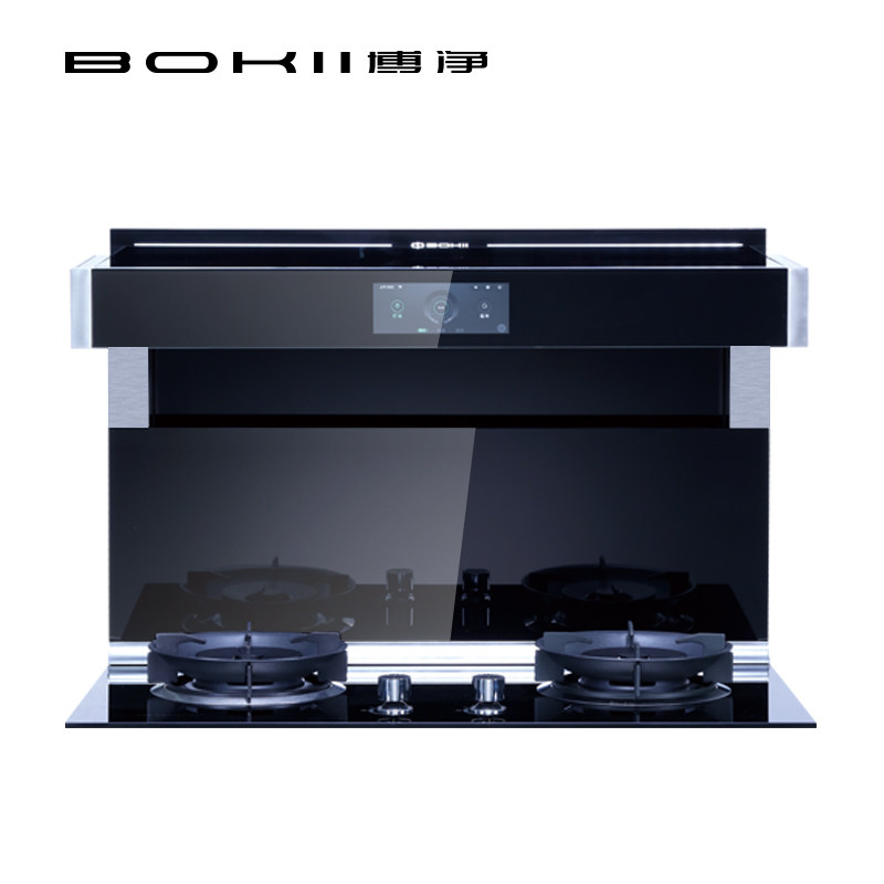 BOKII/博净 S-6分体式集成灶自动清洗侧吸下排式油烟机燃气灶套装_虎窝淘