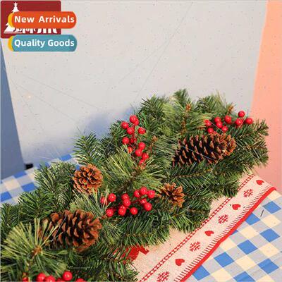 2.7 meters Christmas rattan encrypted wh pine cones Christma