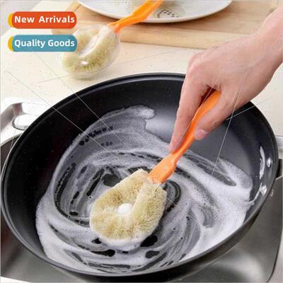 T Hemp Fiber Non-Stick Pan Brush Pot & Dish Brush Dishwashin