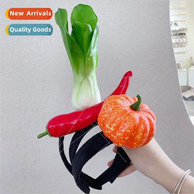 Carrot Hairband mulated Food Headband Women Headwear Funny