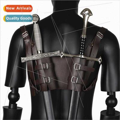 Europe Thickened Double Sword Sling Medieval Knight Samurai