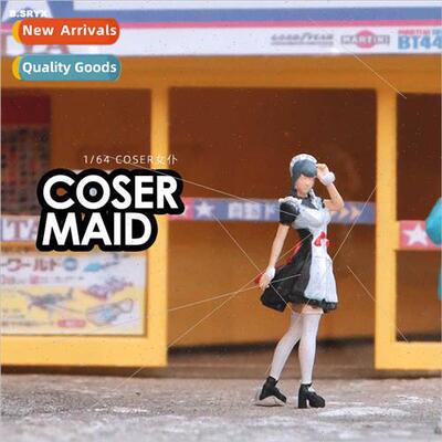 1/64 maid unim cute girl microscopic resin dolls dolls chara