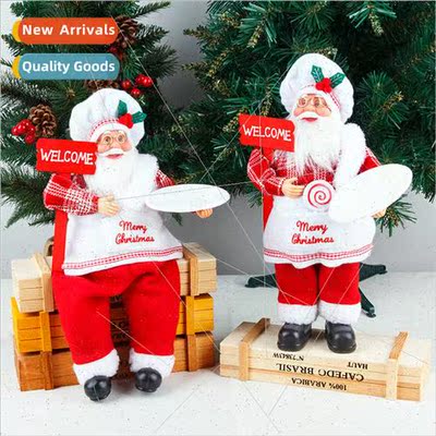 Santa Claus standing sting chef Santa Claus ornament ornamen