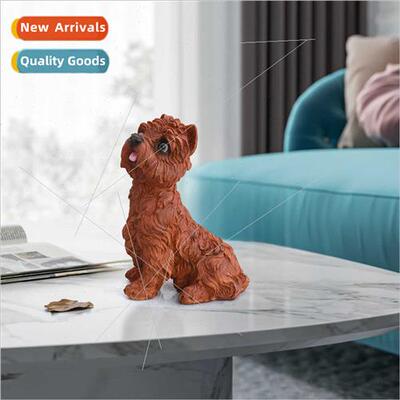 Home cute simulation teddy animal dog ornaments desktop gift