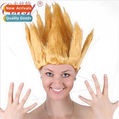 Flame wig cosplay troll holiday wig Halloween Europe party r