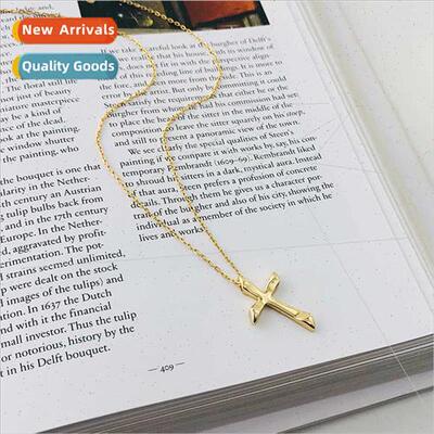 Fashion s925 silver cross necklace women short collarbone ch