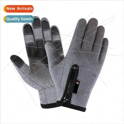 Gloves windprowaterprofleece warm men women touch screen pad