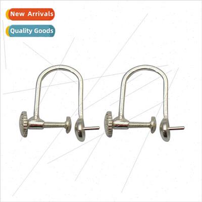 mple ear jewelry 925 silver earrings diy pearl amber half-ho