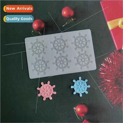 6 sets ship rudder chocolate biscu cake mold ice cream candy