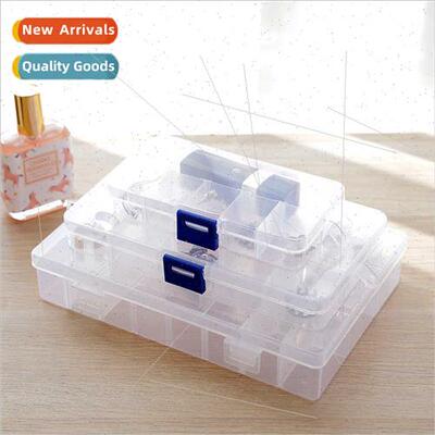 1153 Multi-compartment transparent storage box organizer jew