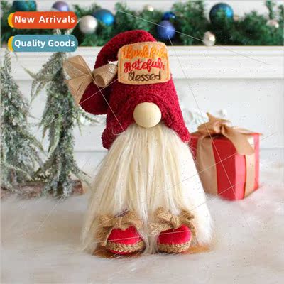 Christmas Faceless Old Man Doll Desktop Ornament Cute Gnome