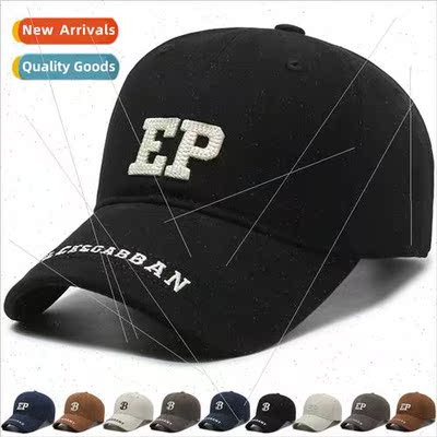New letters soft top baseball cap men women Korean stereosco