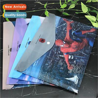 Student file bag Creative stationery Spider-Man a4 cartoon b