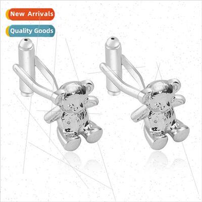 cartoon cute sting mini bear children French shirt wh cuffli