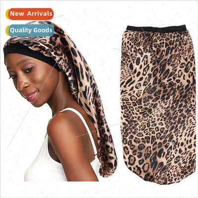 High elasticy wide-brimmed long cap Sateen Sleeping Cap Long