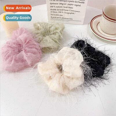 Mesh large intestine hair circle Mori fairy beauty tied hair