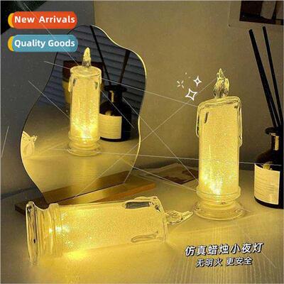 mulation tear candle lamp romantic LED night light creative