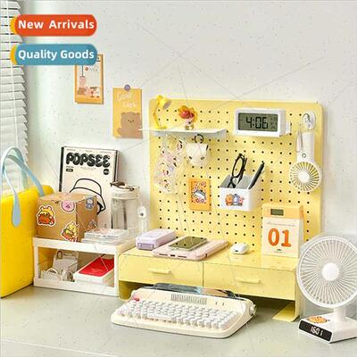 Desktop hole plate shelf metal no punch wall hanging desk mu