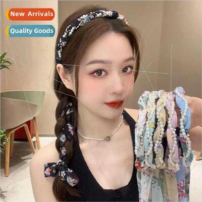 Chopped hair ribbon scarf tie hair summer fluttering hair ba