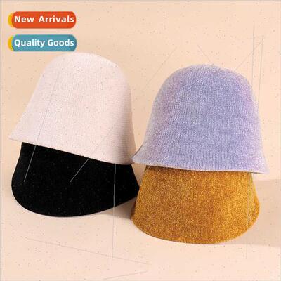 new chenille bucket basin hat women winter nd warm fisherman