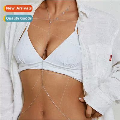 Europe Fashion Set Fashion Sequin Tassel Body Chain Geometri