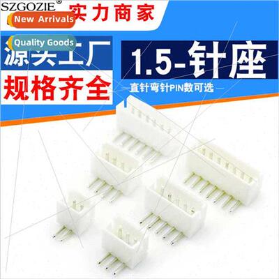 Connectors ZH1.5 pch curved pin block strip connector wiring