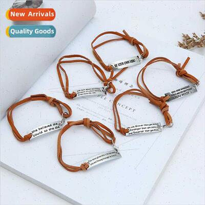 Inspirational Stainless Steel Engraved Bracelet Men Fashion