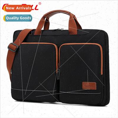 Ultra-thin laptop bag men business briefcase retro handbag m