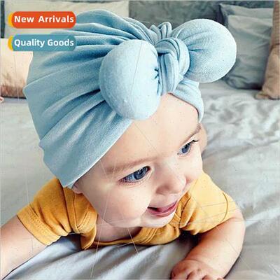 Baby hat 2021 new cotton spring summer baby India cap bow ba